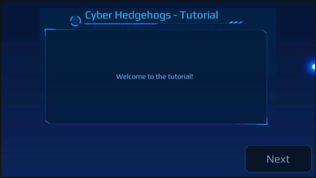 Game Interface – Cyber Hedgehogs