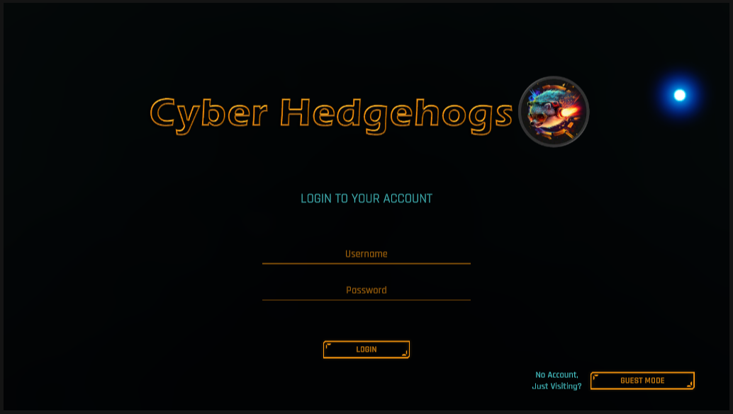 Login Options – Cyber Hedgehogs